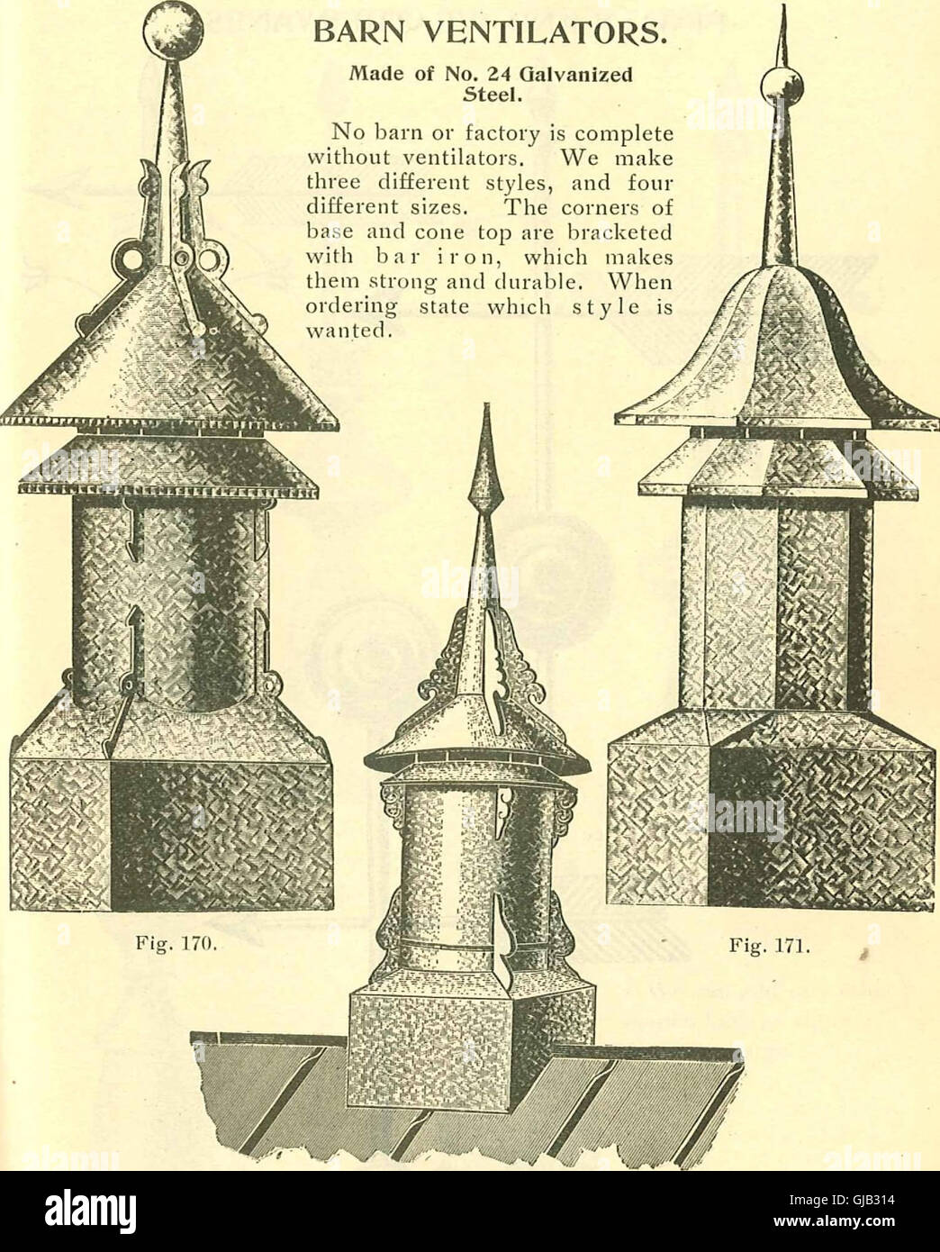 A 1899 catalog showcasing various roofing materials and techniques ...
