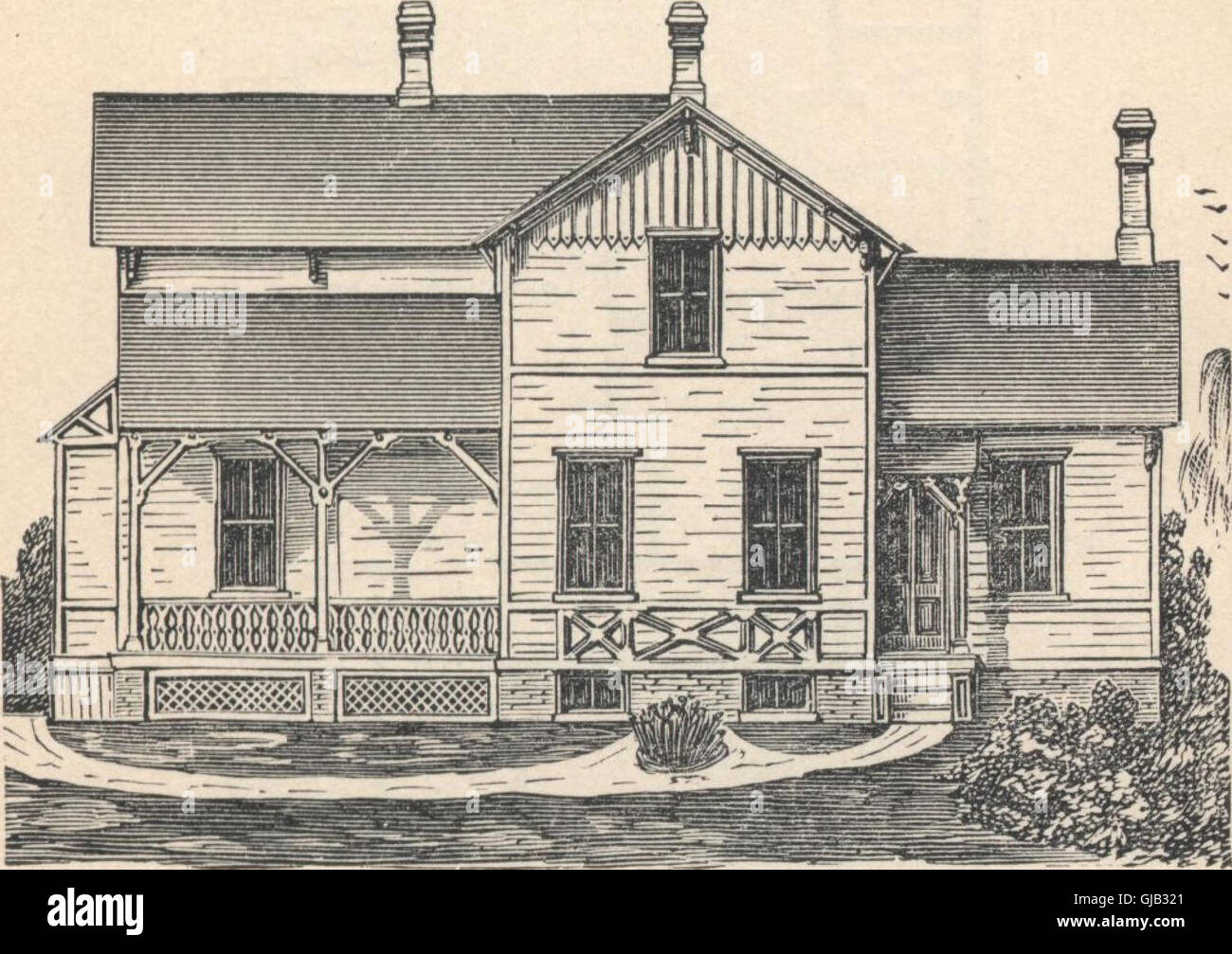 This 1899 book explores the design and construction of cottage houses ...