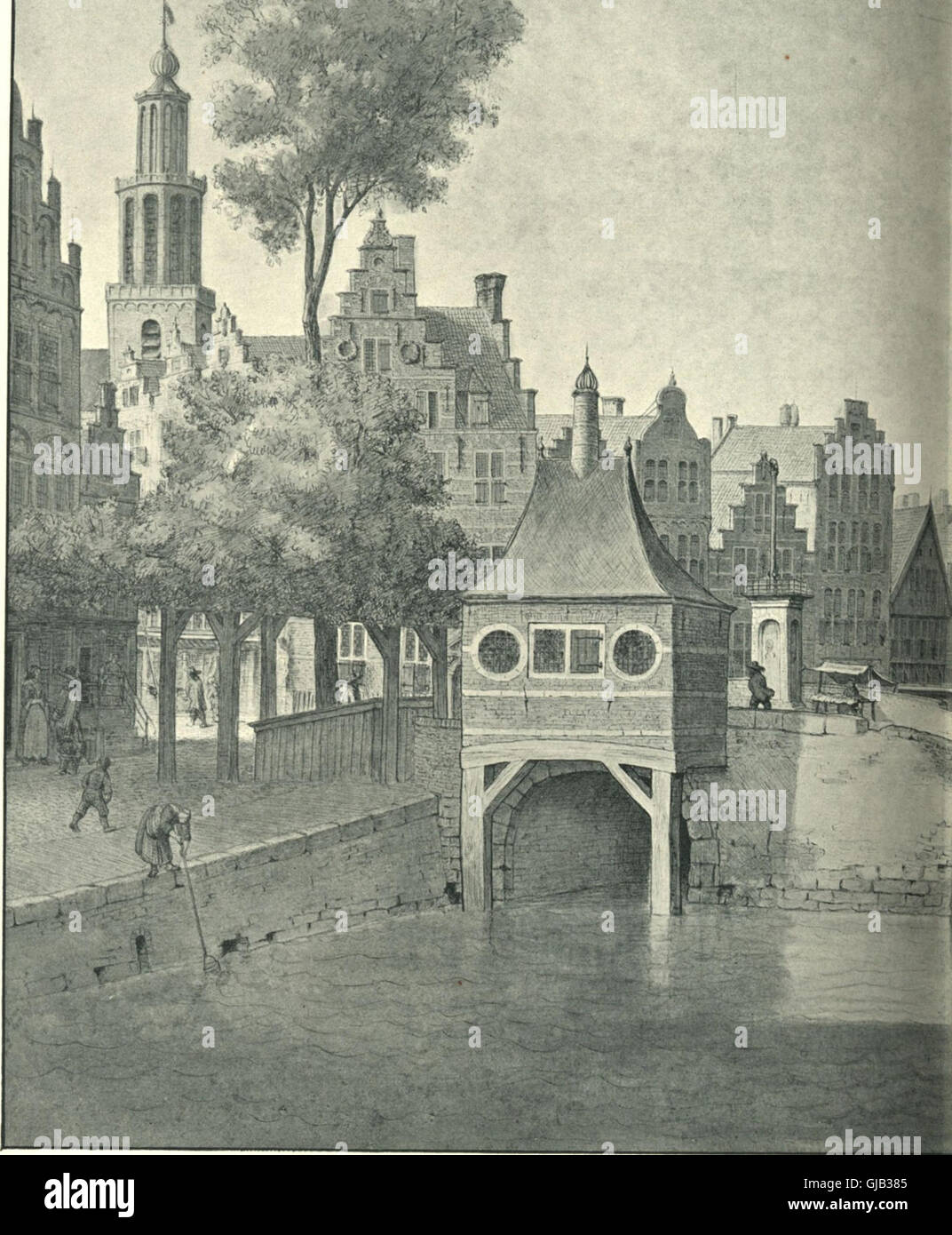 A 1909 Dutch work titled 'Oud-Nederlandsche Steden in Haar Ontstaan ...