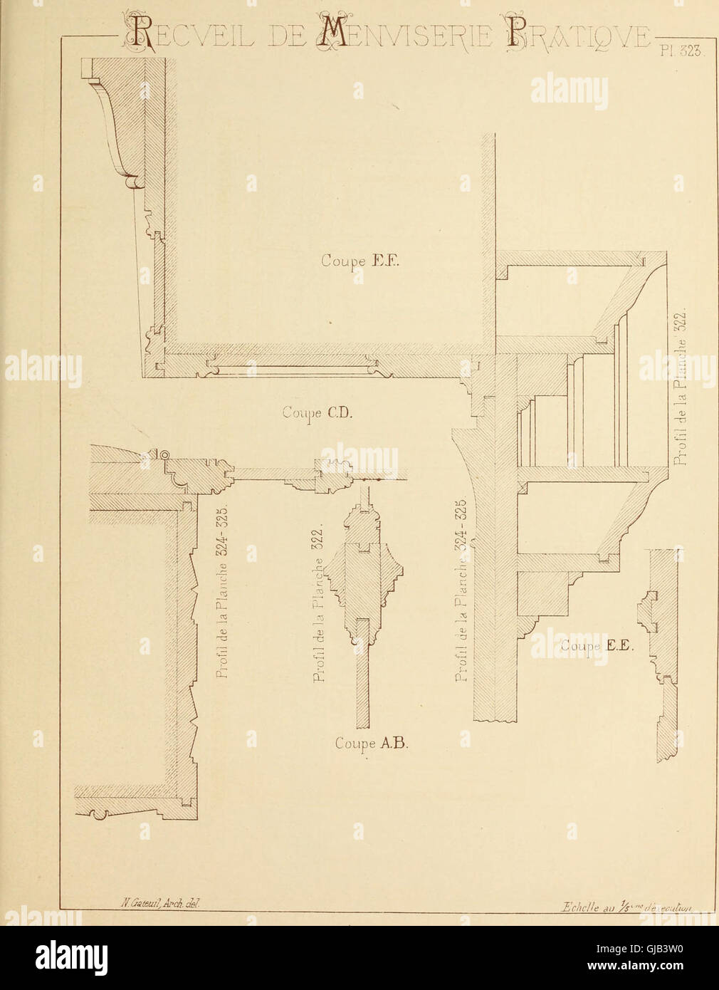 A 1858 French manual on practical carpentry, providing detailed ...