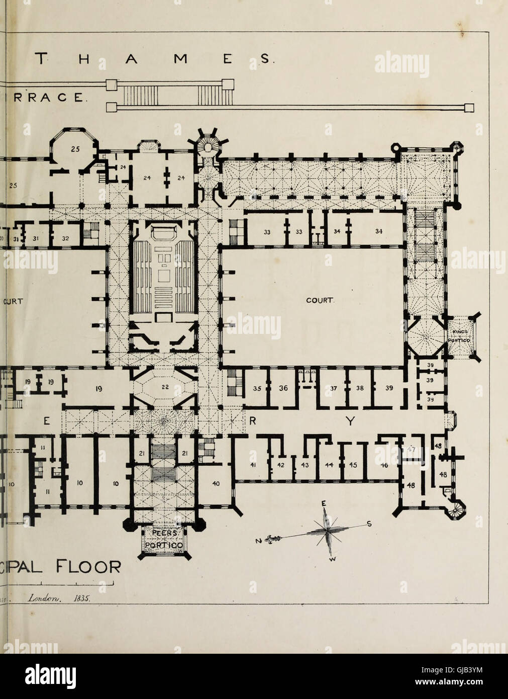 This architectural work features designs for the proposed new Houses of ...