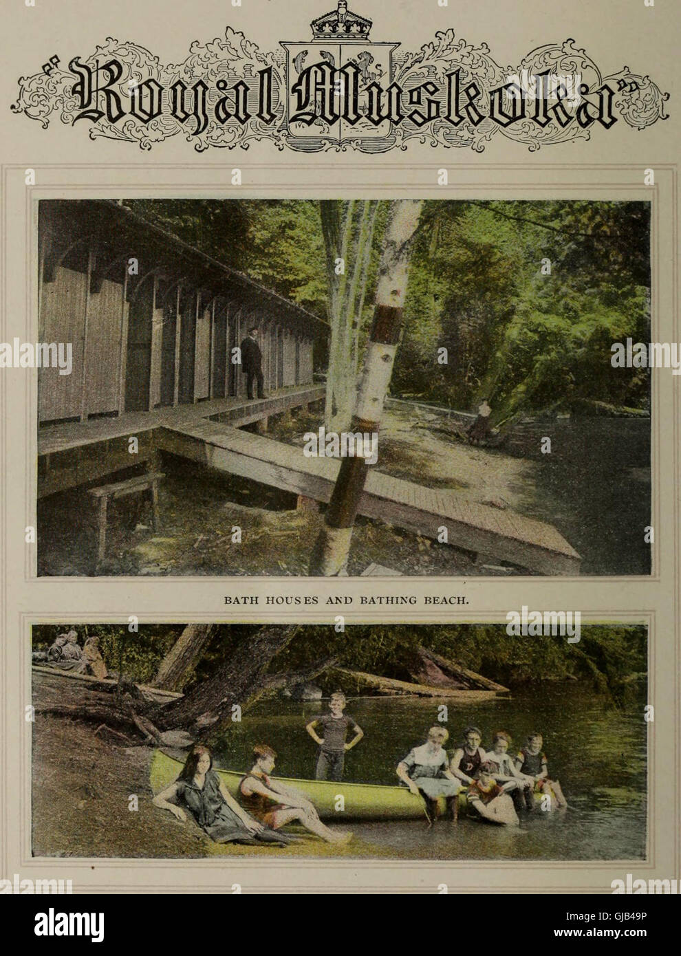 This 1905 publication presents a detailed view of Royal Muskoka ...