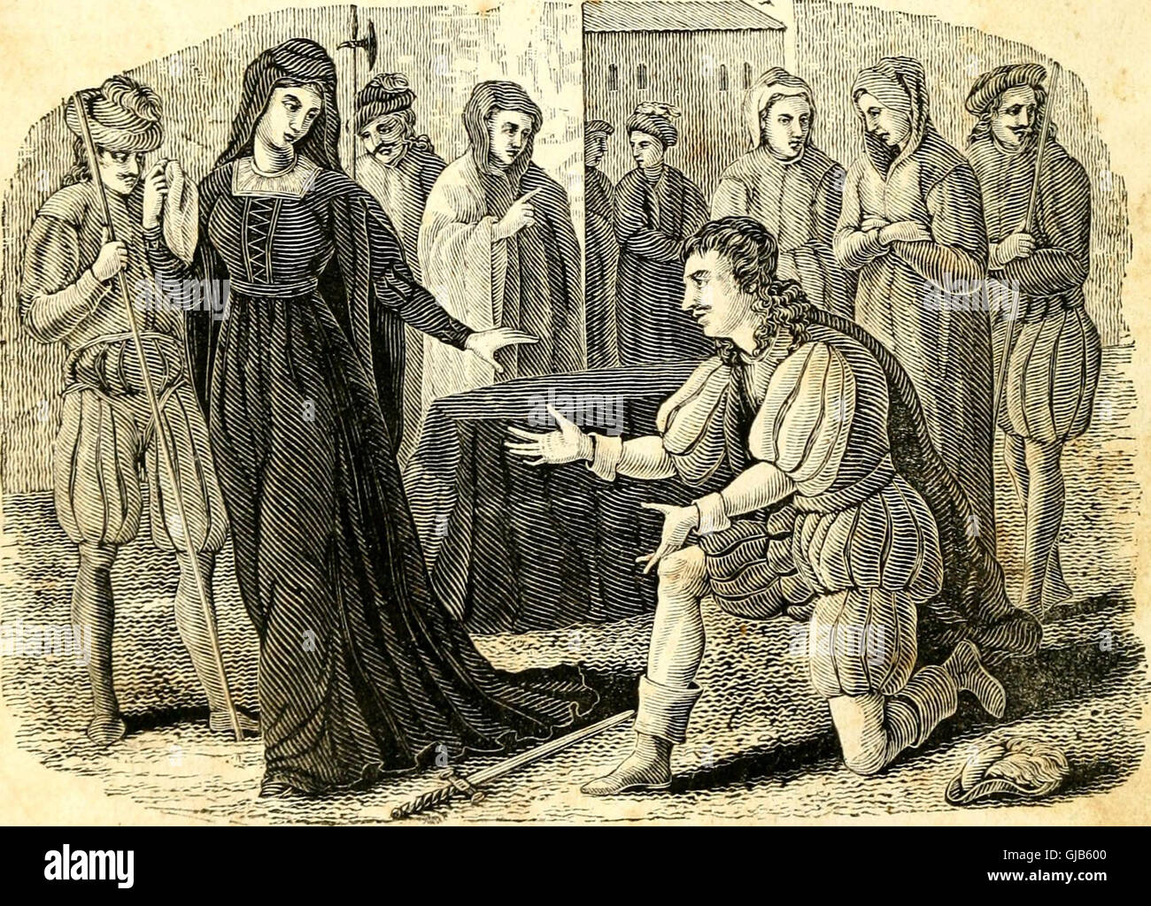 An image from 'The Dramatic Works of William Shakespeare', accurately ...