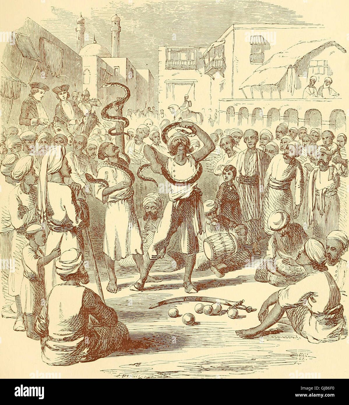 This 1866 work offers a detailed depiction of everyday life in India ...