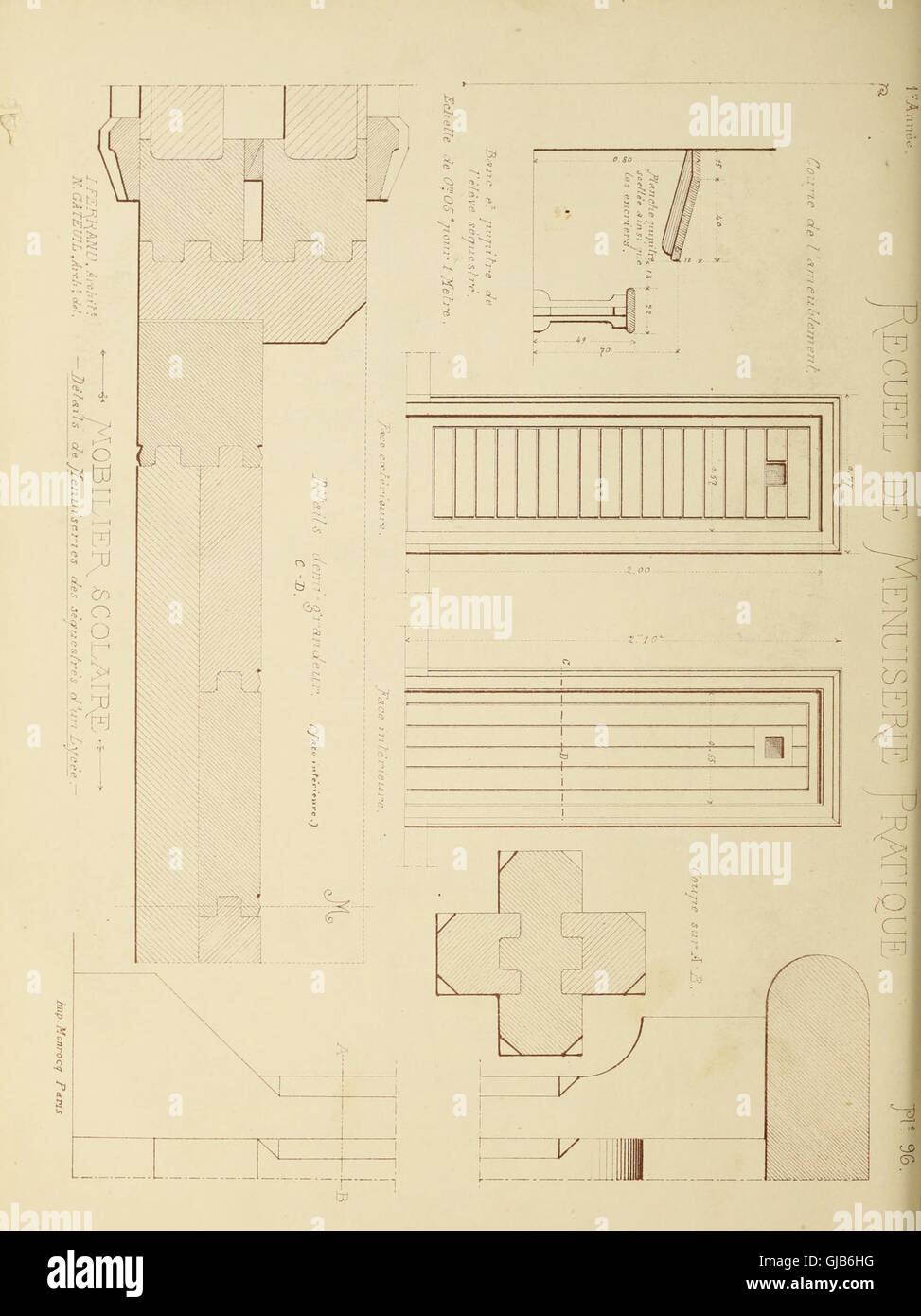 This 1858 collection of practical woodworking techniques includes ...