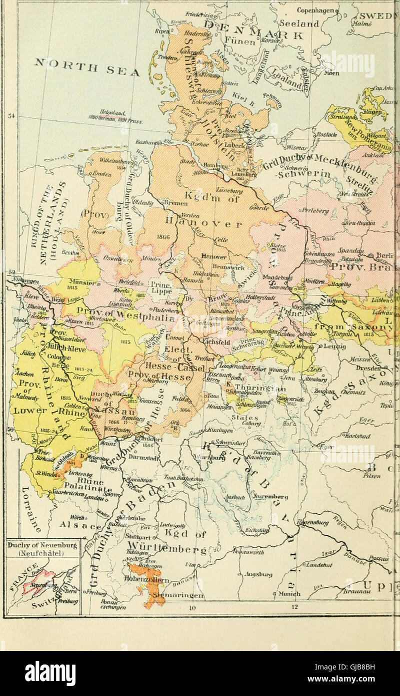Europe map 1910 hi-res stock photography and images - Alamy