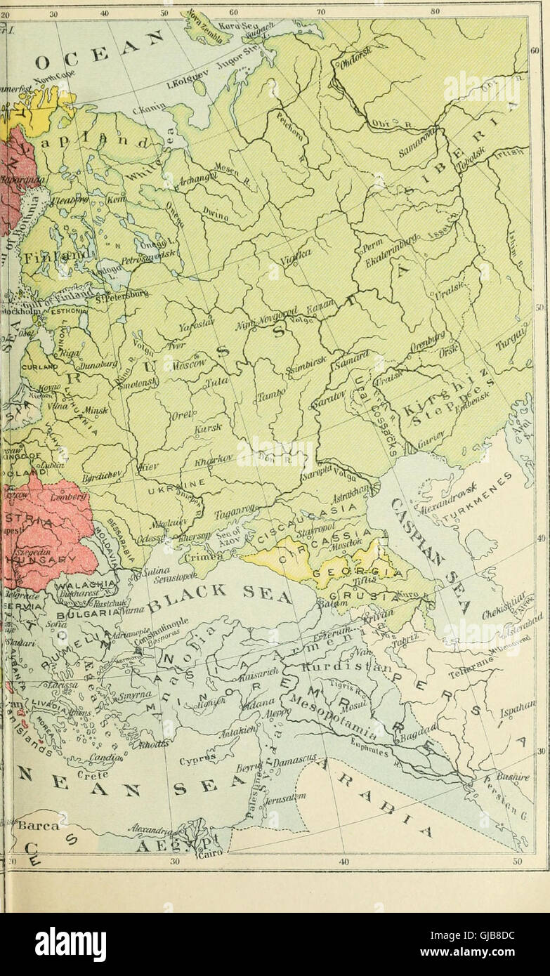 Europe map 1910 hi-res stock photography and images - Alamy