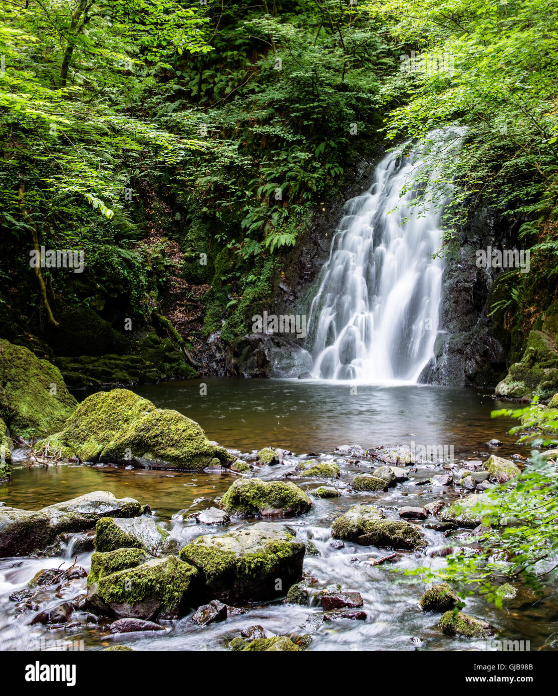 Gleno Waterfall, County Antrim, Northern Ireland Stock Photo - Alamy