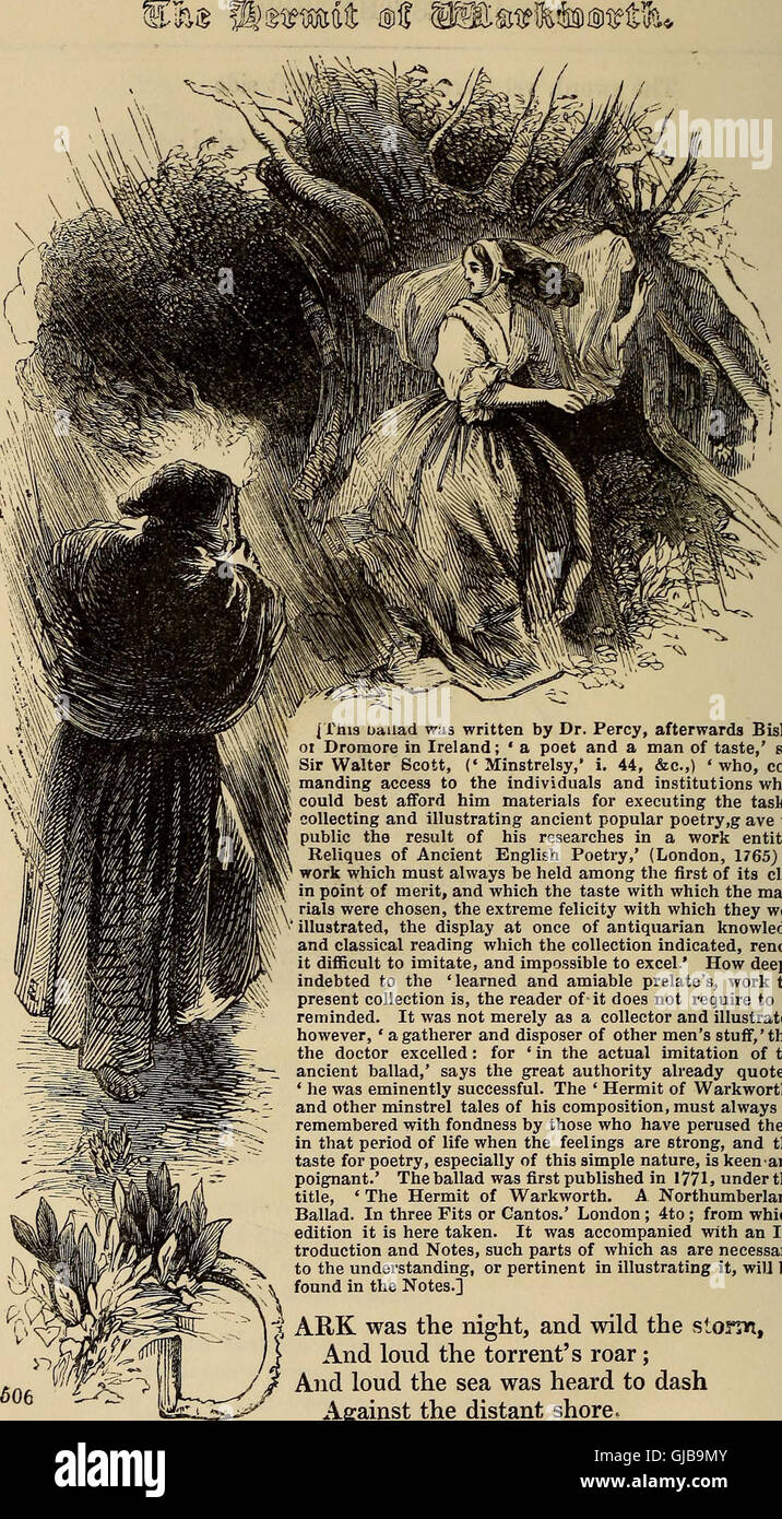 A 1853 book presenting a pictorial collection of ancient British ballad ...
