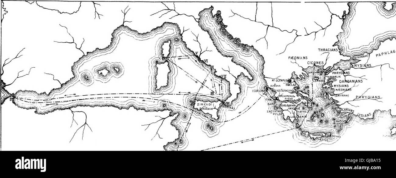 Homeric map hi-res stock photography and images - Alamy