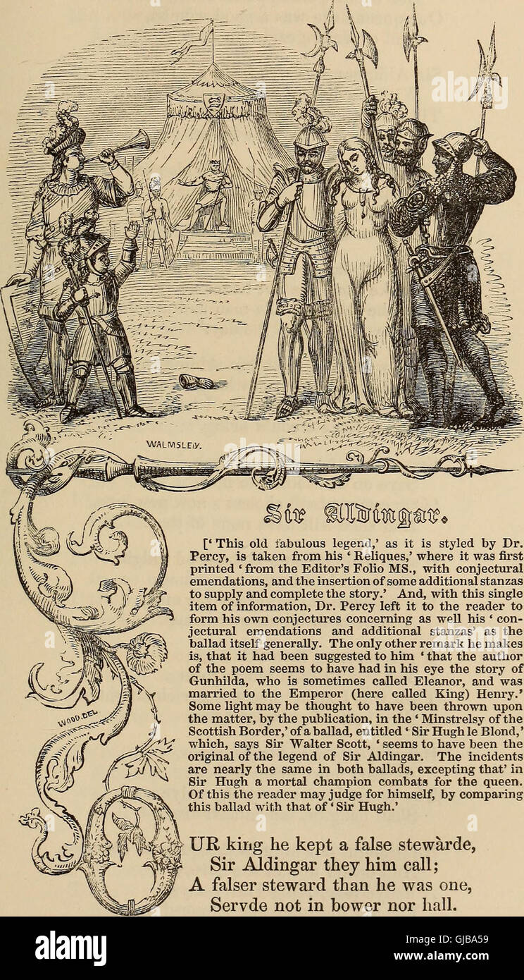 An image from 'The Pictorial Book of Ancient Ballad Poetry of Great ...