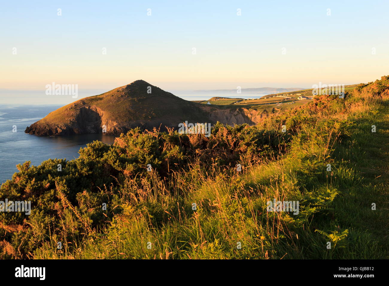 Foel Y mwnt viewed from the Ceredigion Coastal Path Stock Photo - Alamy