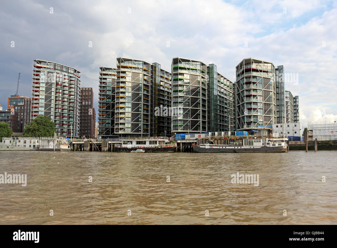 Riverside development at London England UK Stock Photo - Alamy