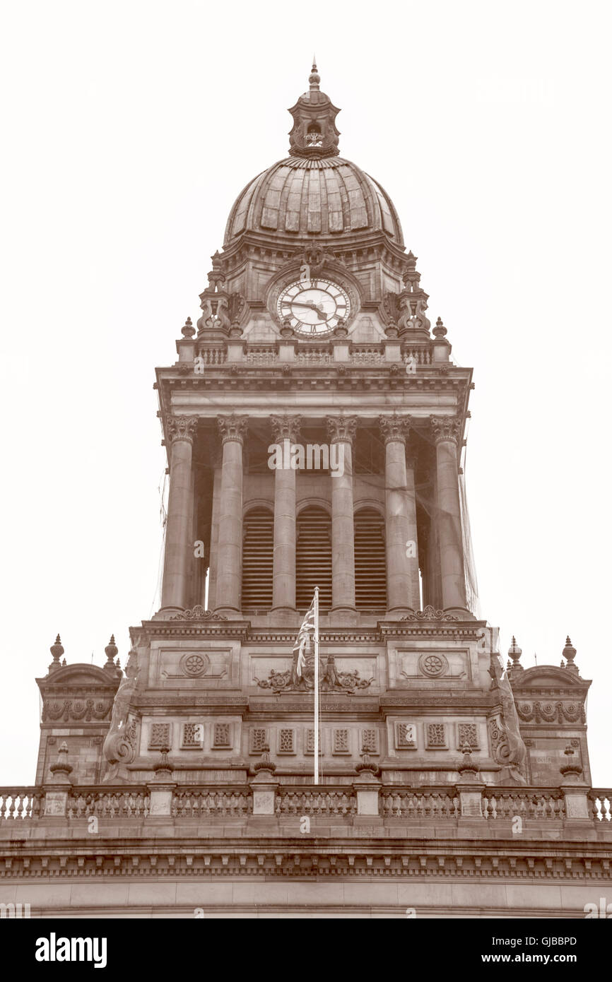 Sepia tone town hall hi-res stock photography and images - Alamy