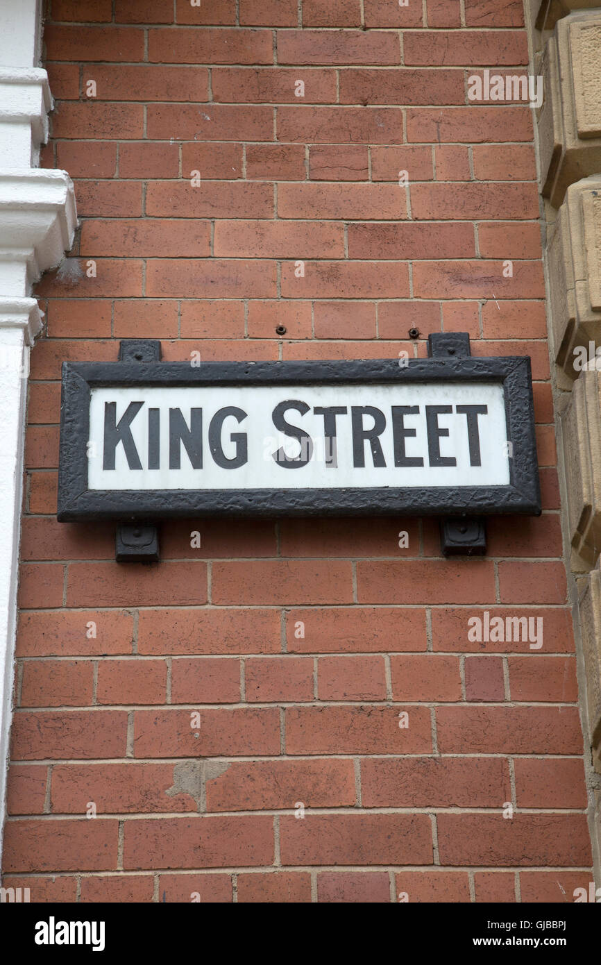 King Street Sign, Leeds; Yorkshire; England; UK Stock Photo - Alamy