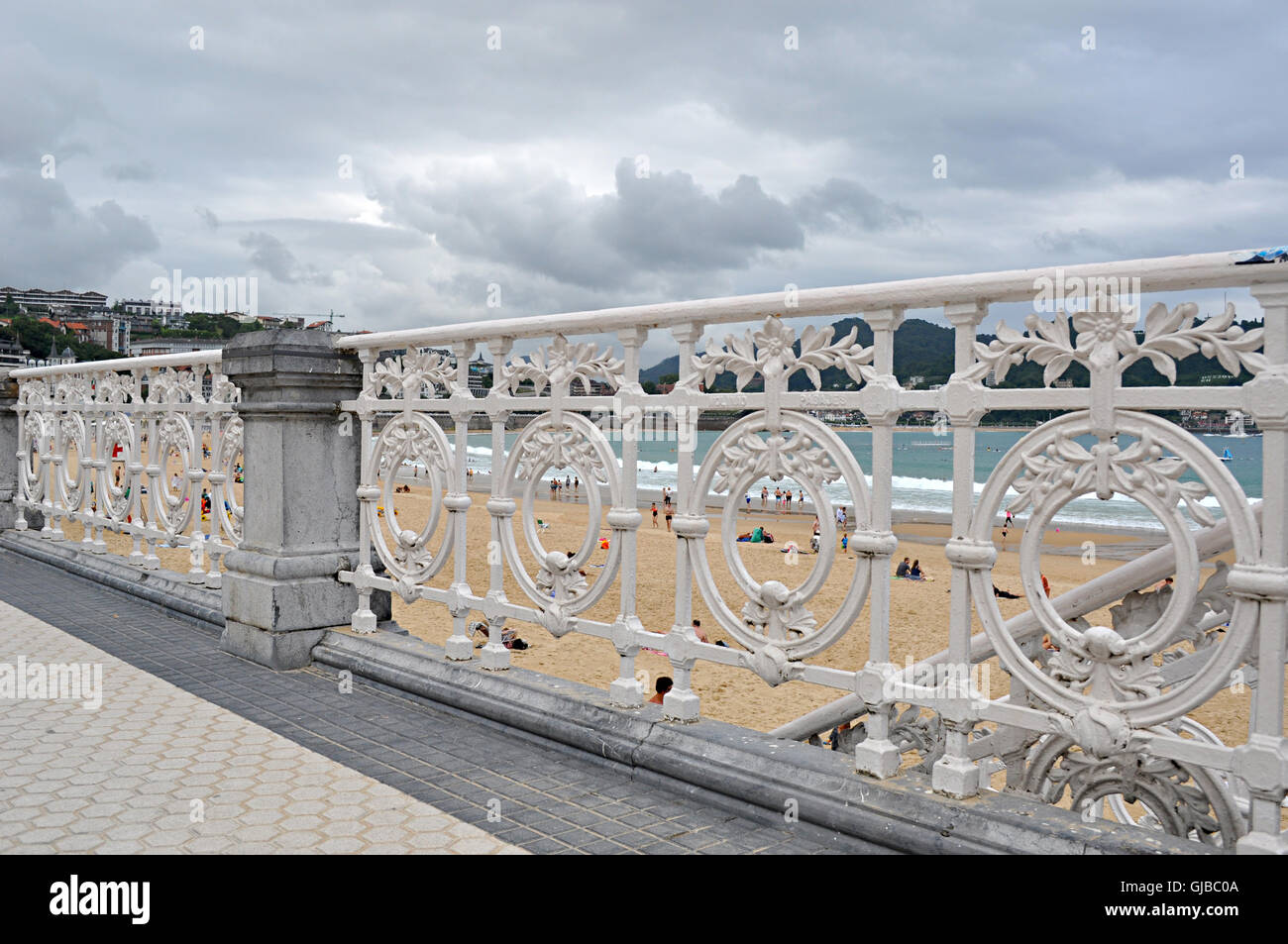 railing by the sea Stock Photo - Alamy