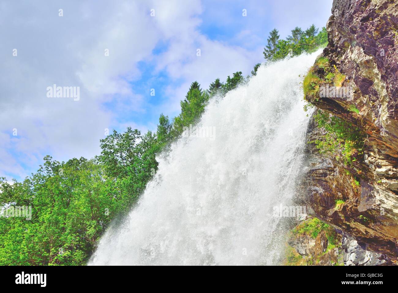 Beautiful closeup view waterfall hi-res stock photography and images ...