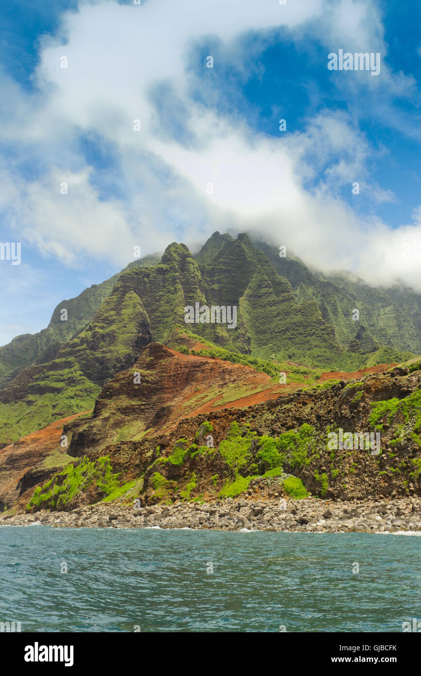 The rugged NaPali Coastline of Kauai, Hawaii Stock Photo - Alamy