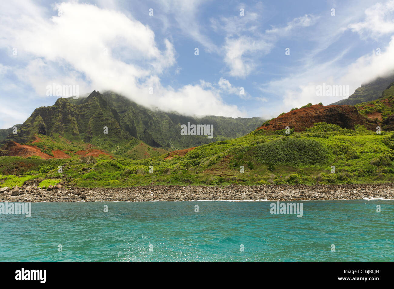 The rugged NaPali Coastline of Kauai, Hawaii Stock Photo - Alamy