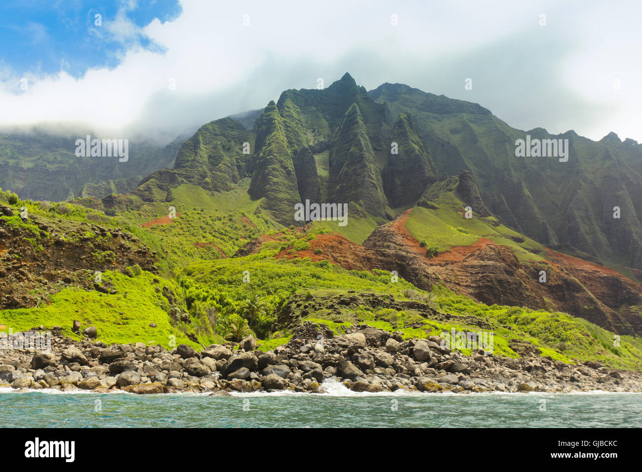 The rugged NaPali Coastline of Kauai, Hawaii Stock Photo - Alamy