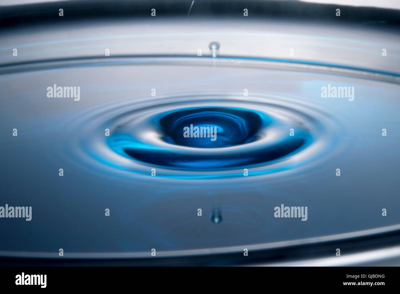 water droplet and ripple Stock Photo - Alamy