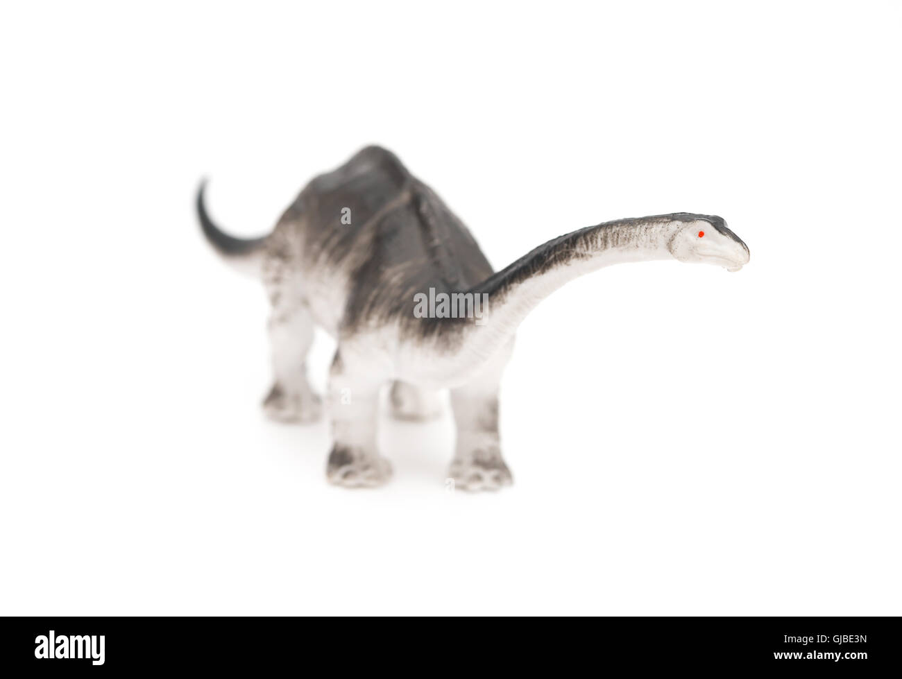 grey brachiosaurus toy on a white background Stock Photo - Alamy