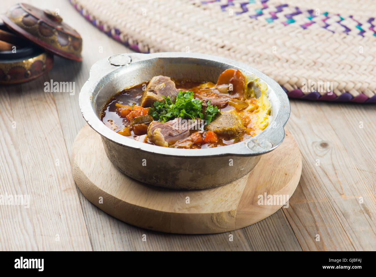 Lamb Saltah, popular arab food Stock Photo - Alamy