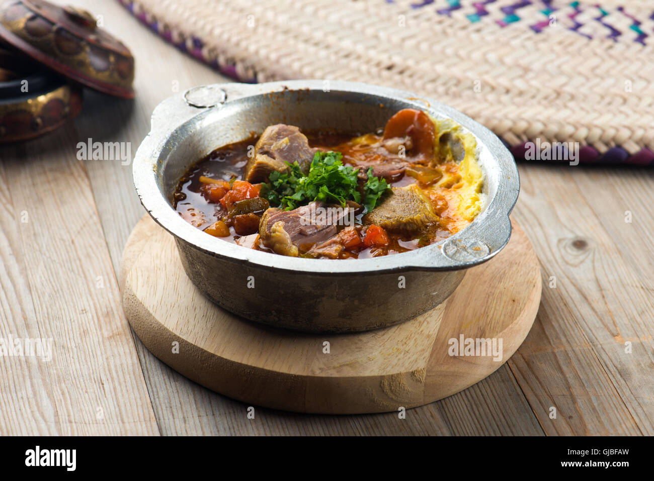 Lamb Saltah, popular arab food Stock Photo - Alamy