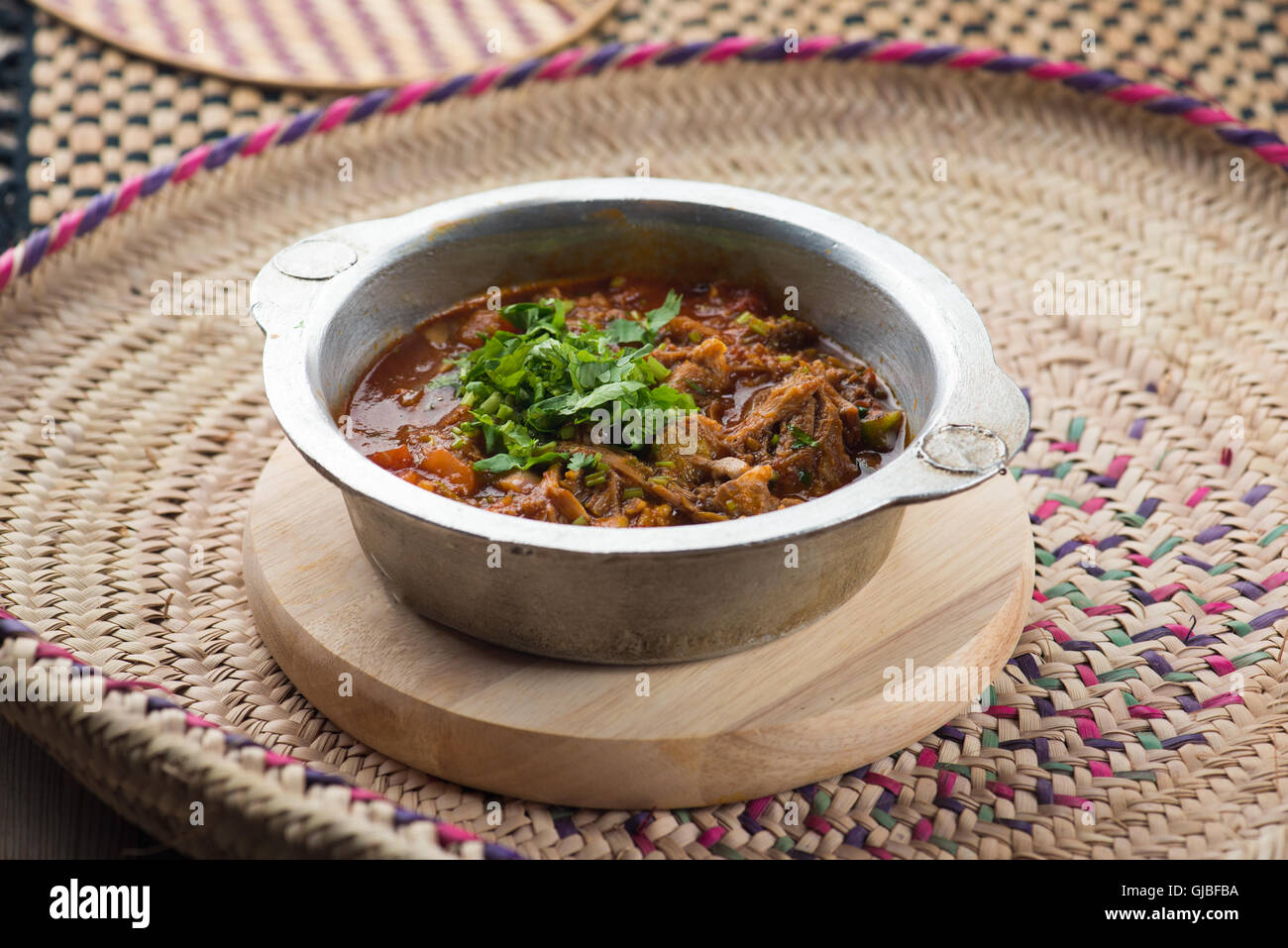 Chicken Saltah, popular arab yemeni stew Stock Photo - Alamy
