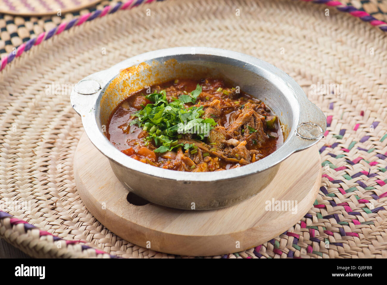 Chicken Saltah, popular arab yemeni stew Stock Photo - Alamy