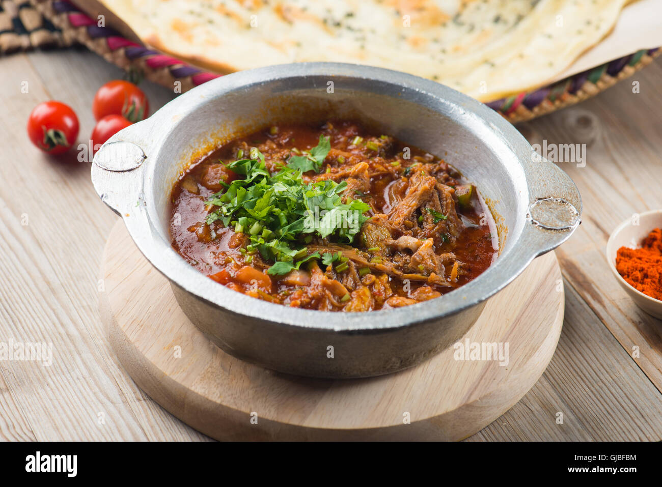 Chicken Saltah, popular arab yemeni stew Stock Photo - Alamy
