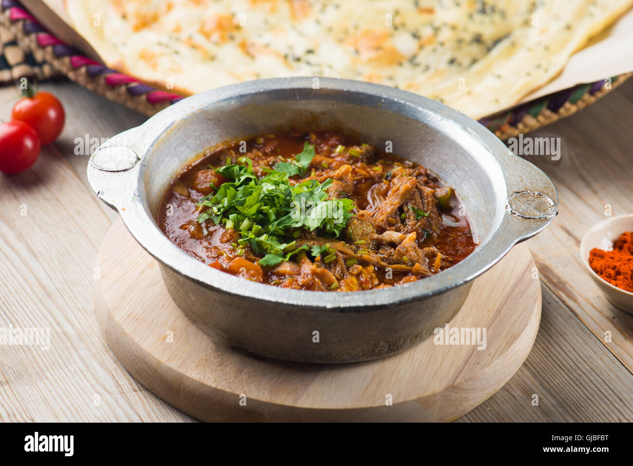 Chicken Saltah, popular arab yemeni stew Stock Photo - Alamy