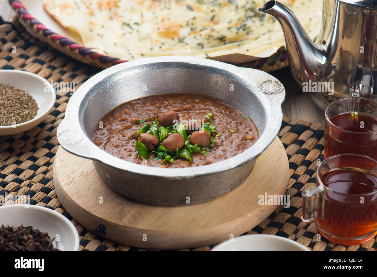 Bean Saltah, popular arab yemeni stew Stock Photo - Alamy