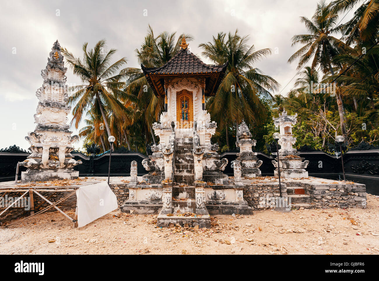 Very nice small Hindu Temple, Nusa Penida island, Bali, Indonesia Stock ...