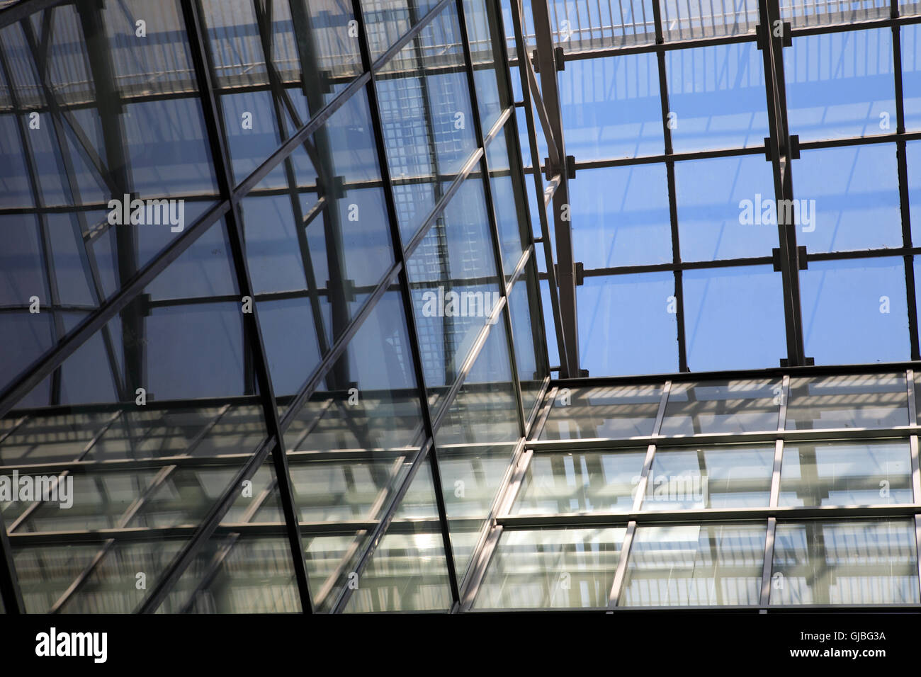 glass roof of building Stock Photo - Alamy