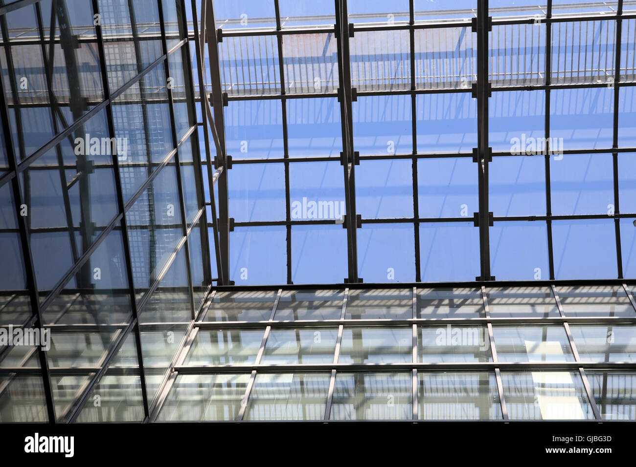 glass roof of building Stock Photo - Alamy