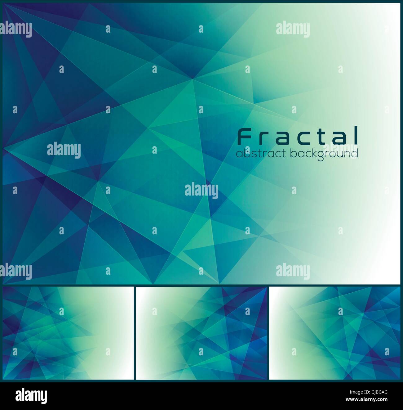 Fractal abstract background. Low poly vector background series ...