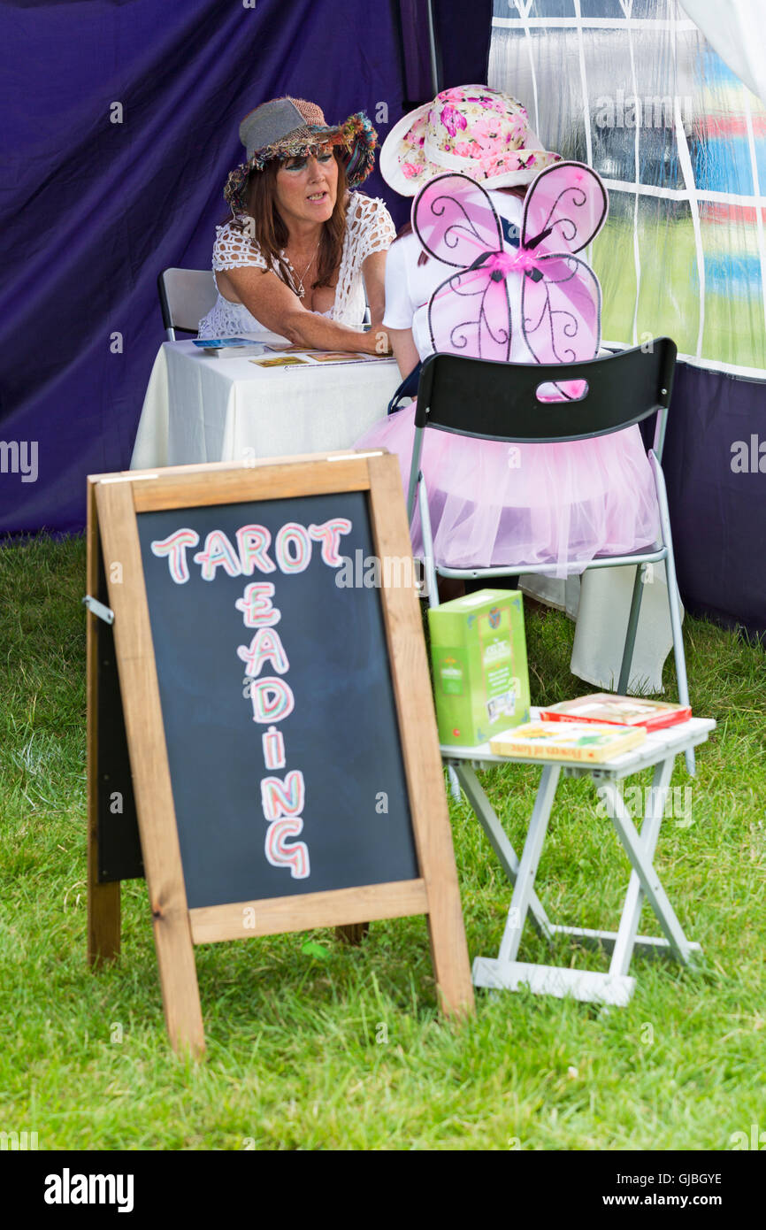 Tarot Reading at the New Forest Fairy Festival at Burley, Hampshire, UK ...