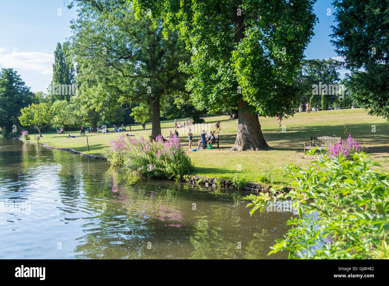 Chiswick House gardens. The house is an early 18thC Palladian villa in ...