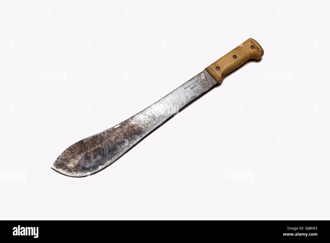 Wooden handled Machete Stock Photo - Alamy