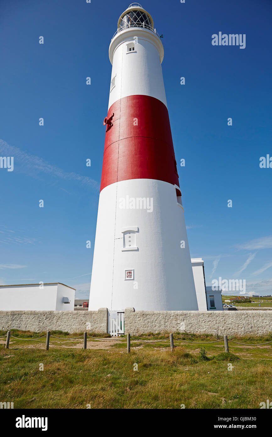 Lighthouse at Portland bill on the british Dorset coast Stock Photo - Alamy