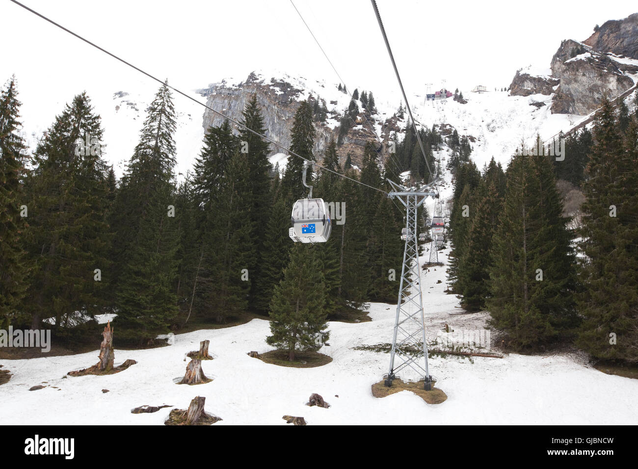 Switzerland Titlis snow mountain Stock Photo - Alamy