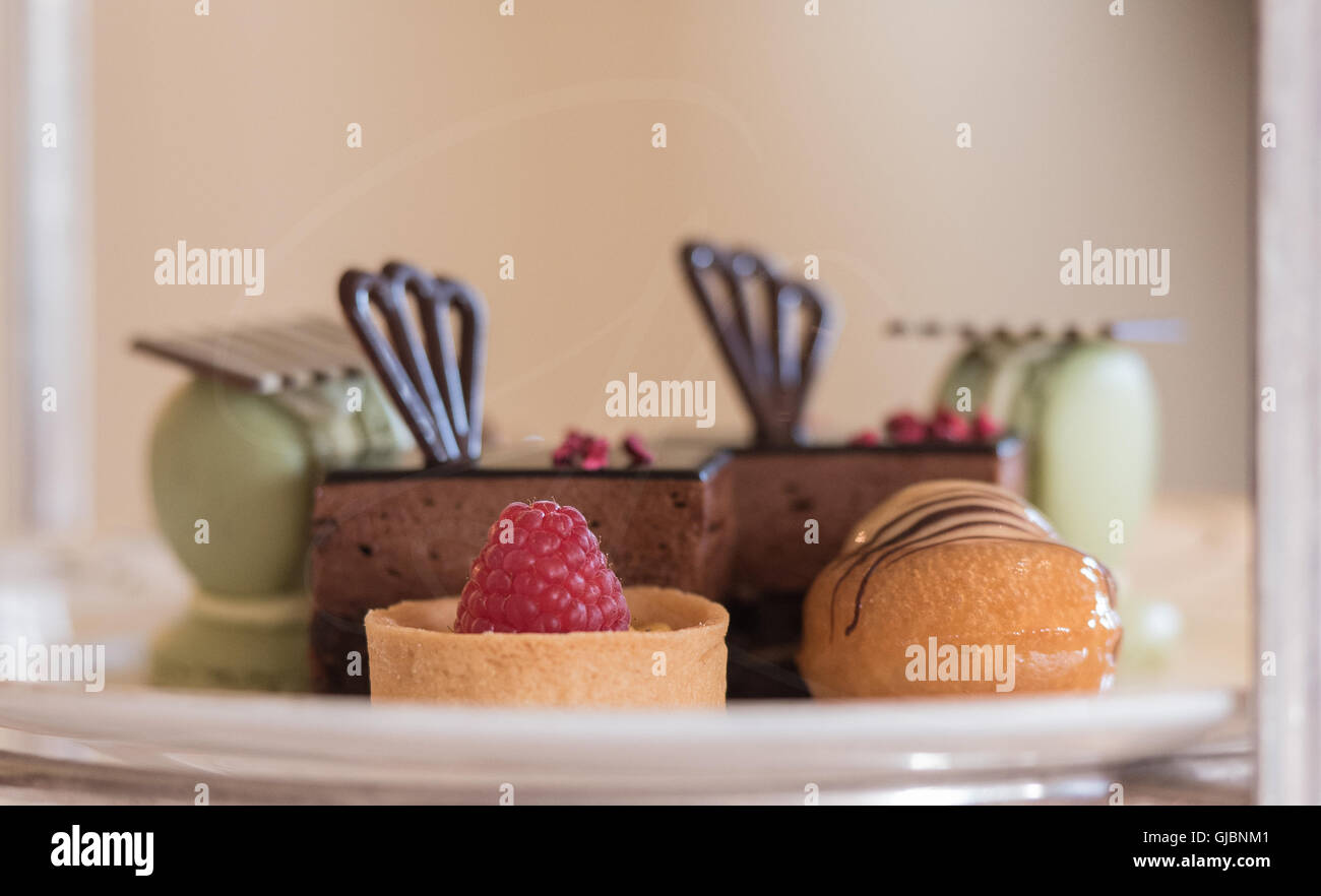 Cakes - afternoon tea Stock Photo - Alamy