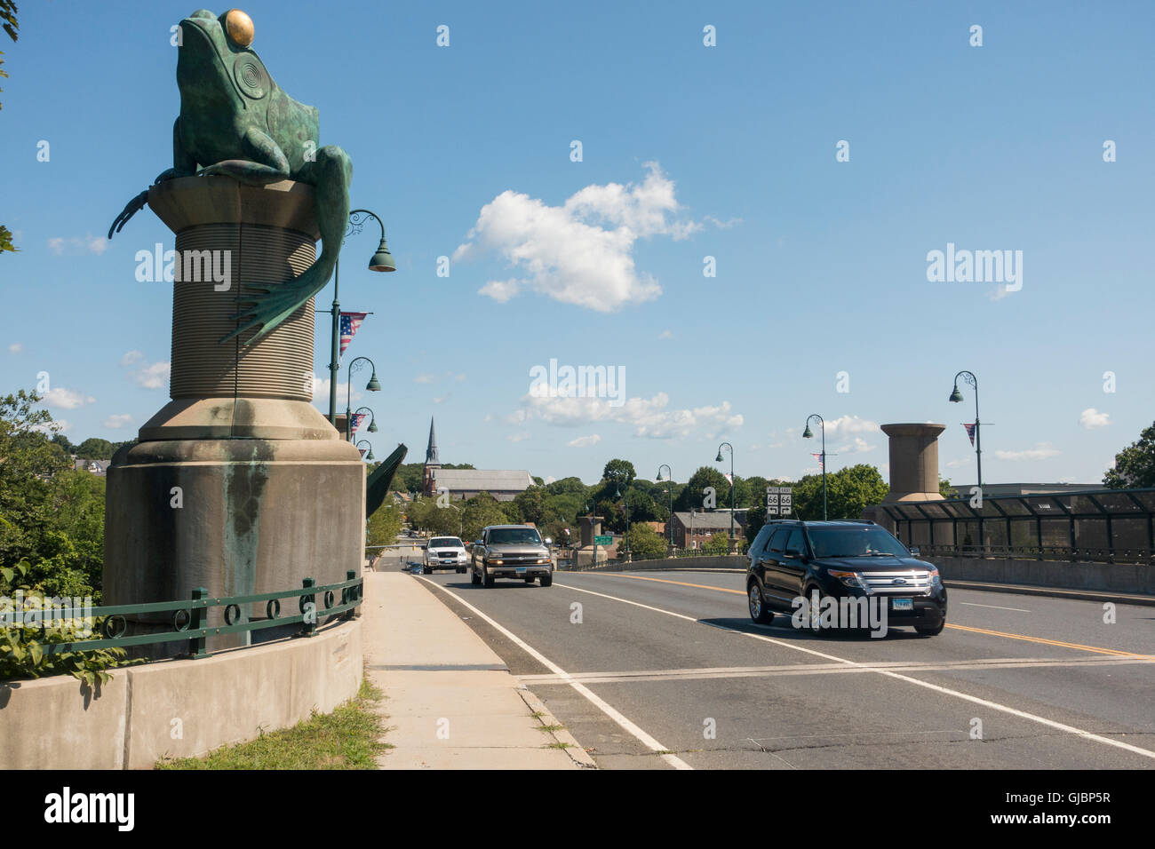 frog bridge Willimantic CT Stock Photo - Alamy