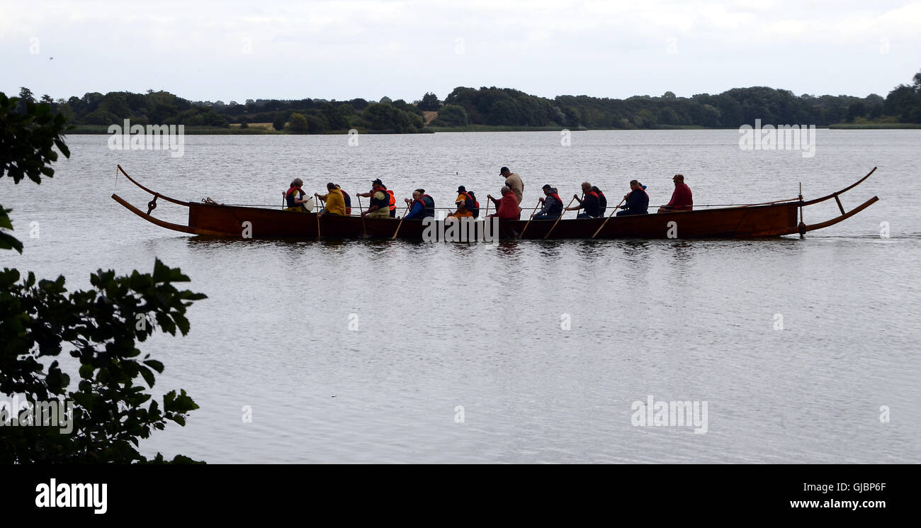 Historic day at Nordborg Castle; On the lake the audience can try ...