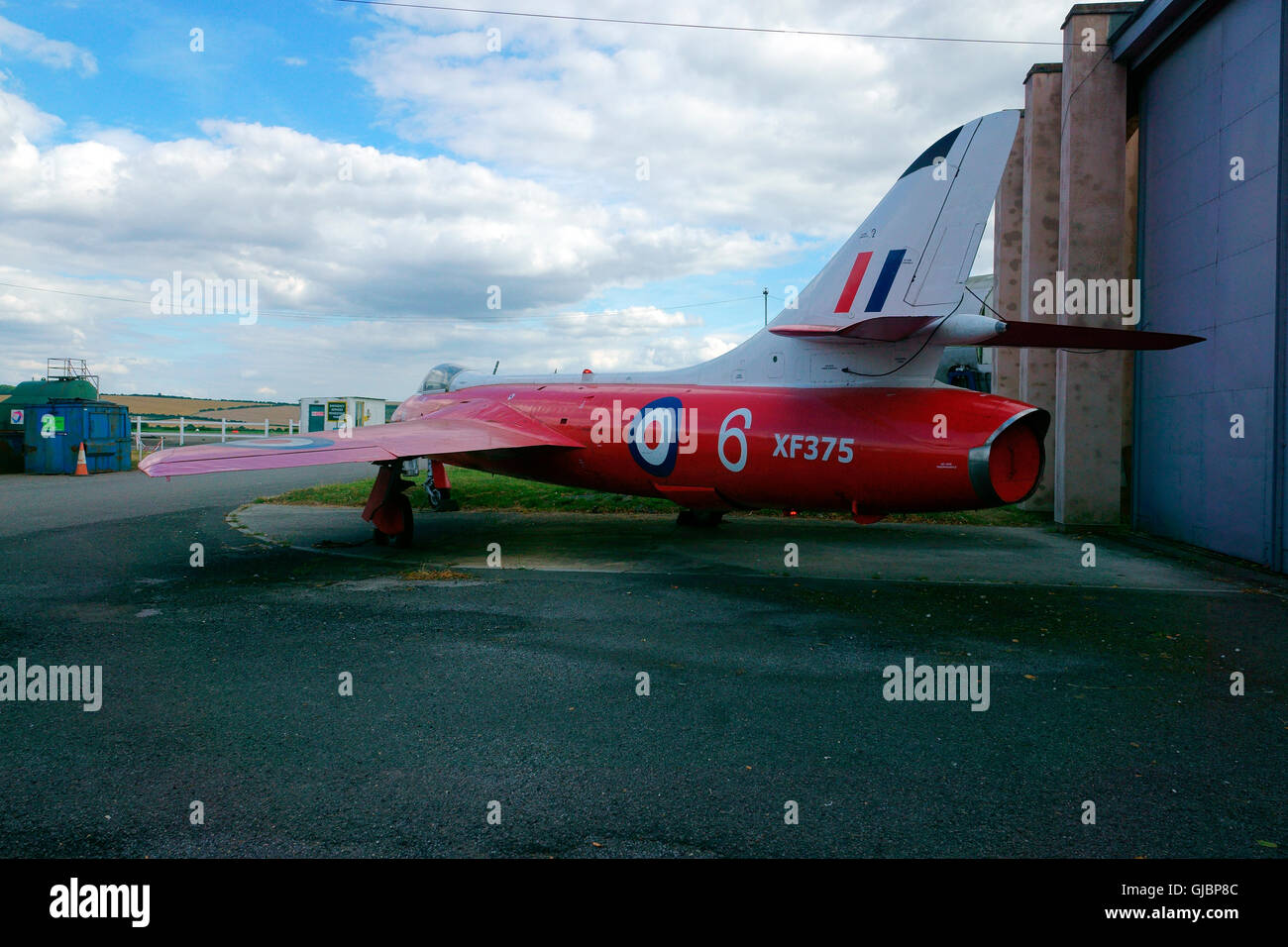 HAWKER HUNTER F.6 XF375 ETPS Stock Photo - Alamy