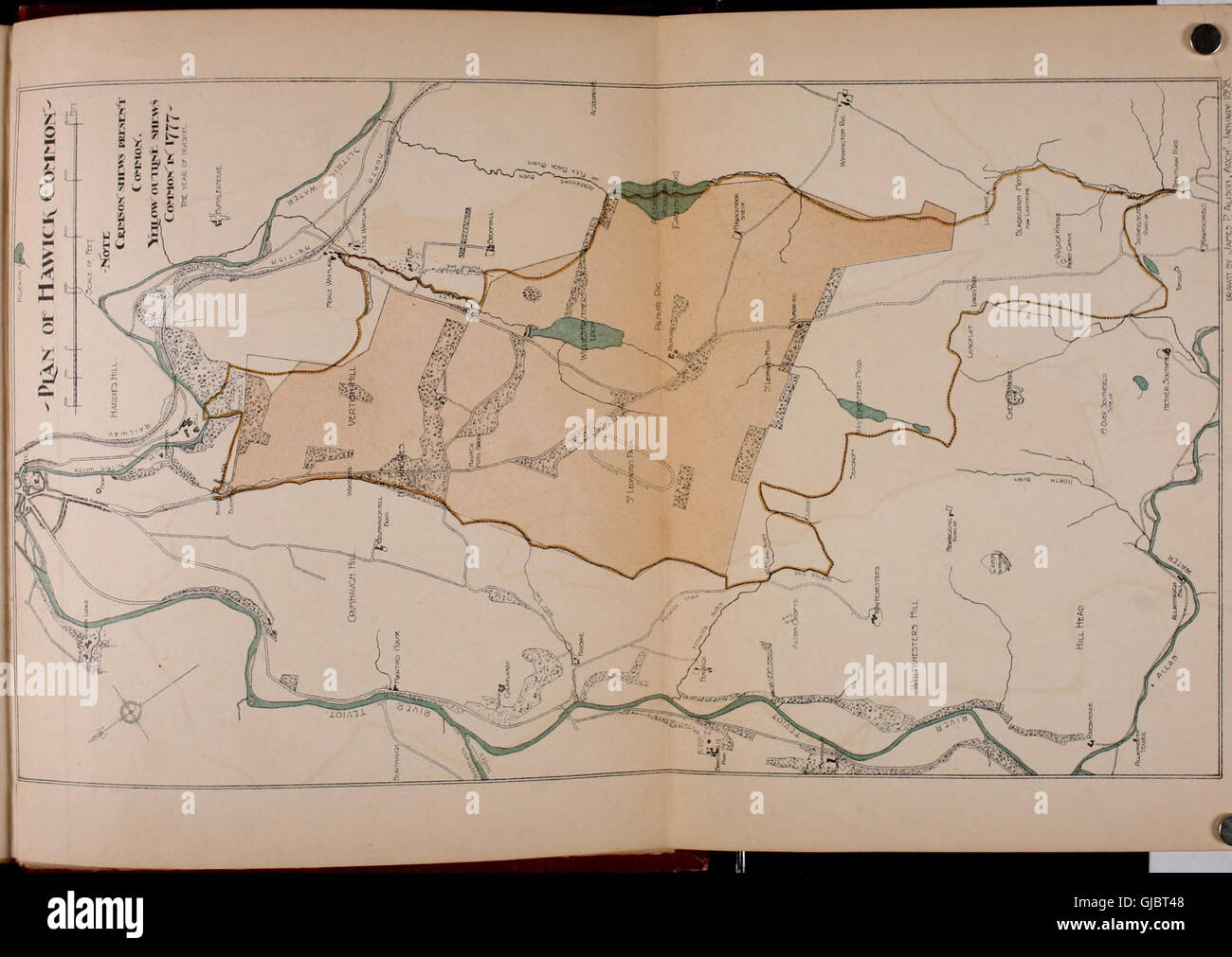 Map of hawick hi-res stock photography and images - Alamy
