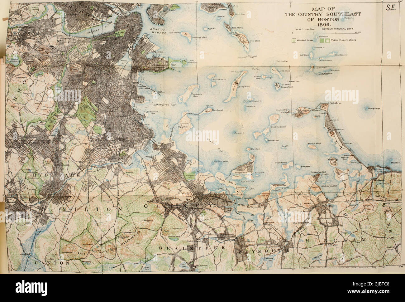 A 1897 guide to exploring the countryside around Boston, covering ...