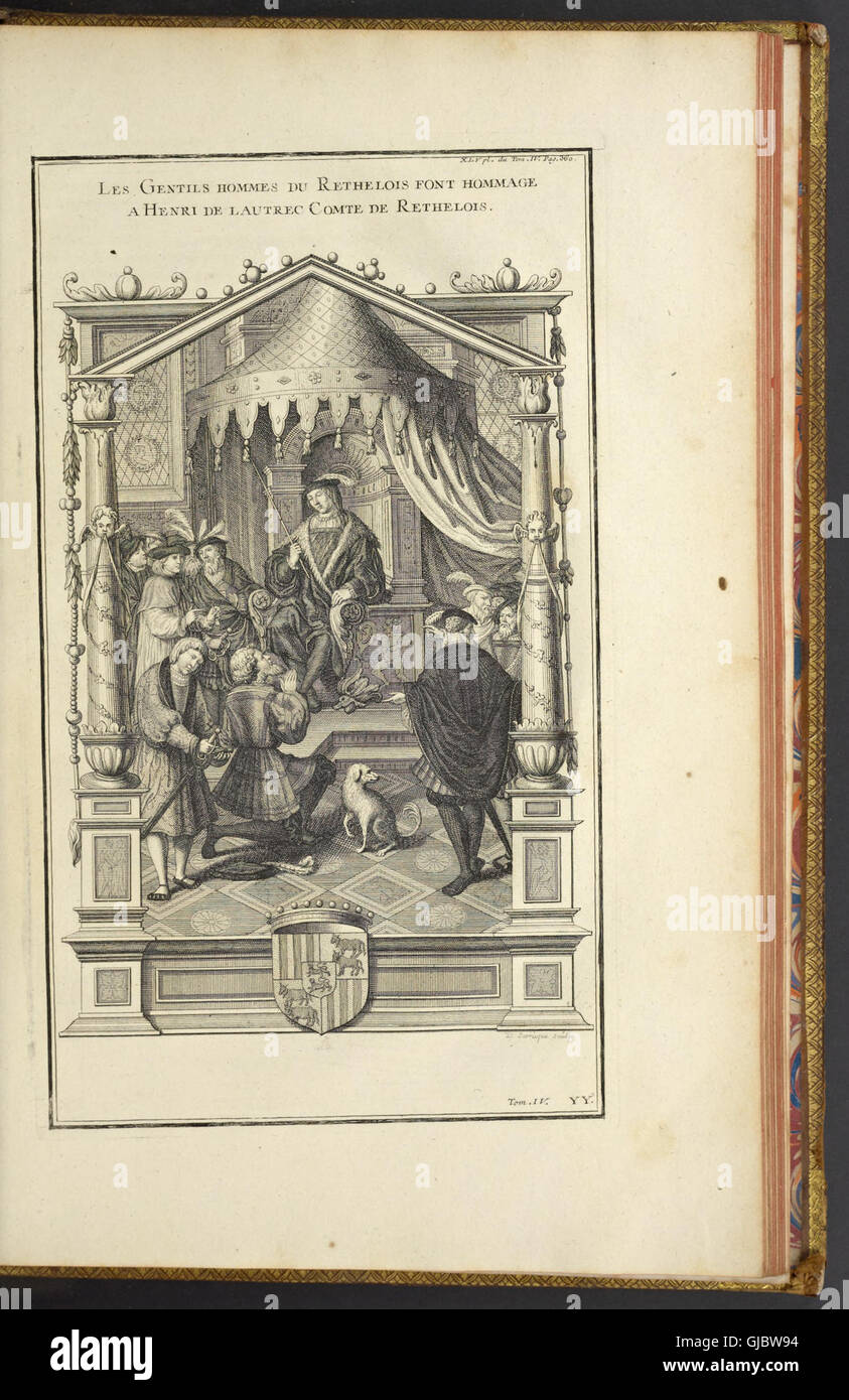 This 1729 French publication illustrates the monuments of the French ...