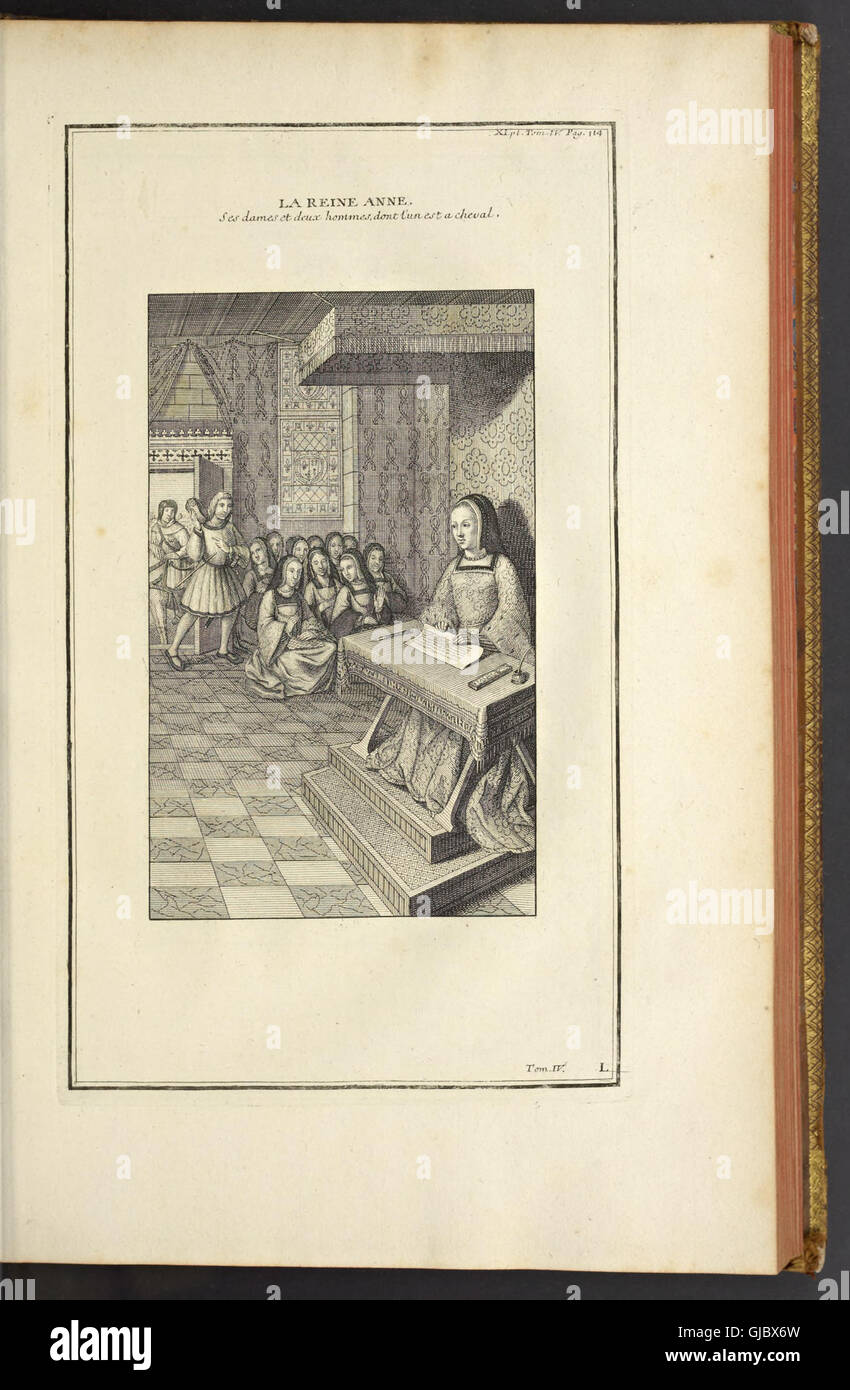 A 1729 work on the monuments of the French monarchy, illustrating the ...